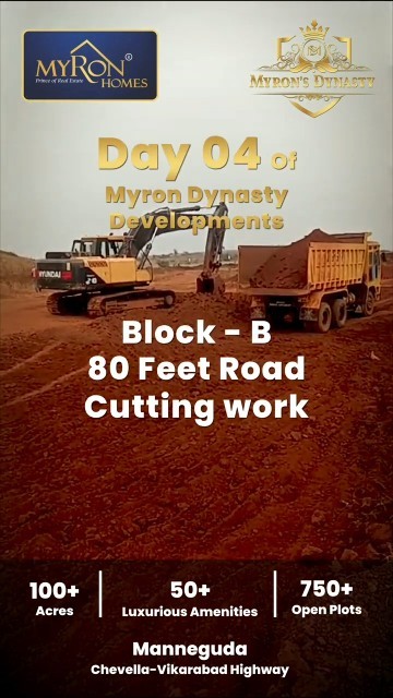 Dynasty Block B Development | 80 Feet Road Cutting Progress | Myron ...