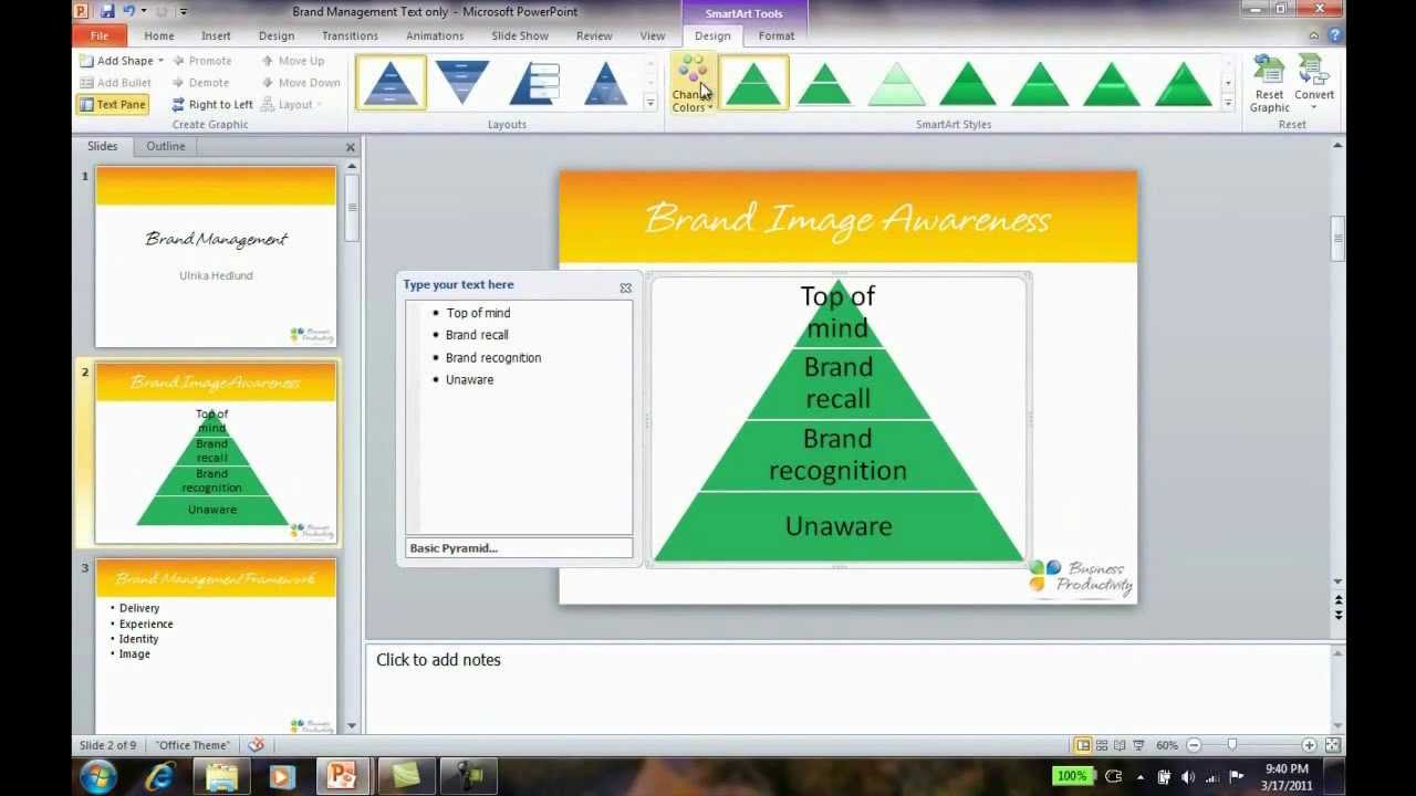 How To Convert Text To SmartArt Using Microsoft PowerPoint 2010 YouTube How To Convert Text To SmartArt Using Microsoft PowerPoint 2010 YouTube