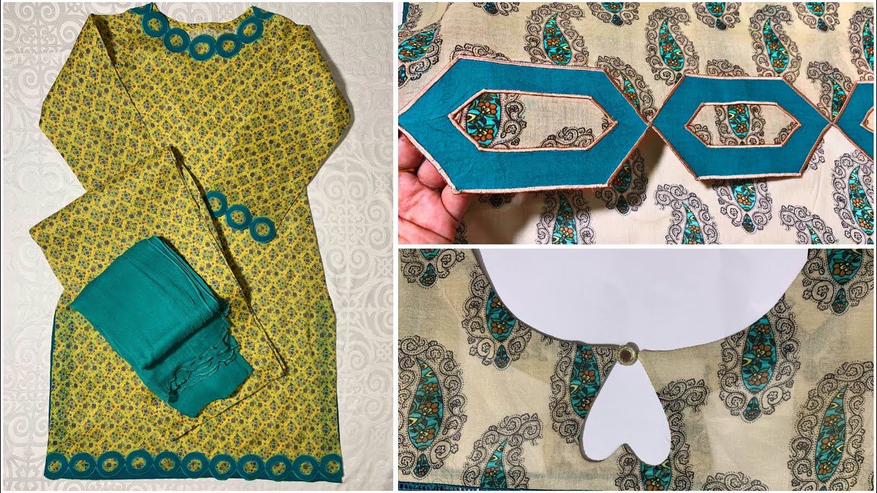 Casual dress designing | neck design | daman design | summer dress ...