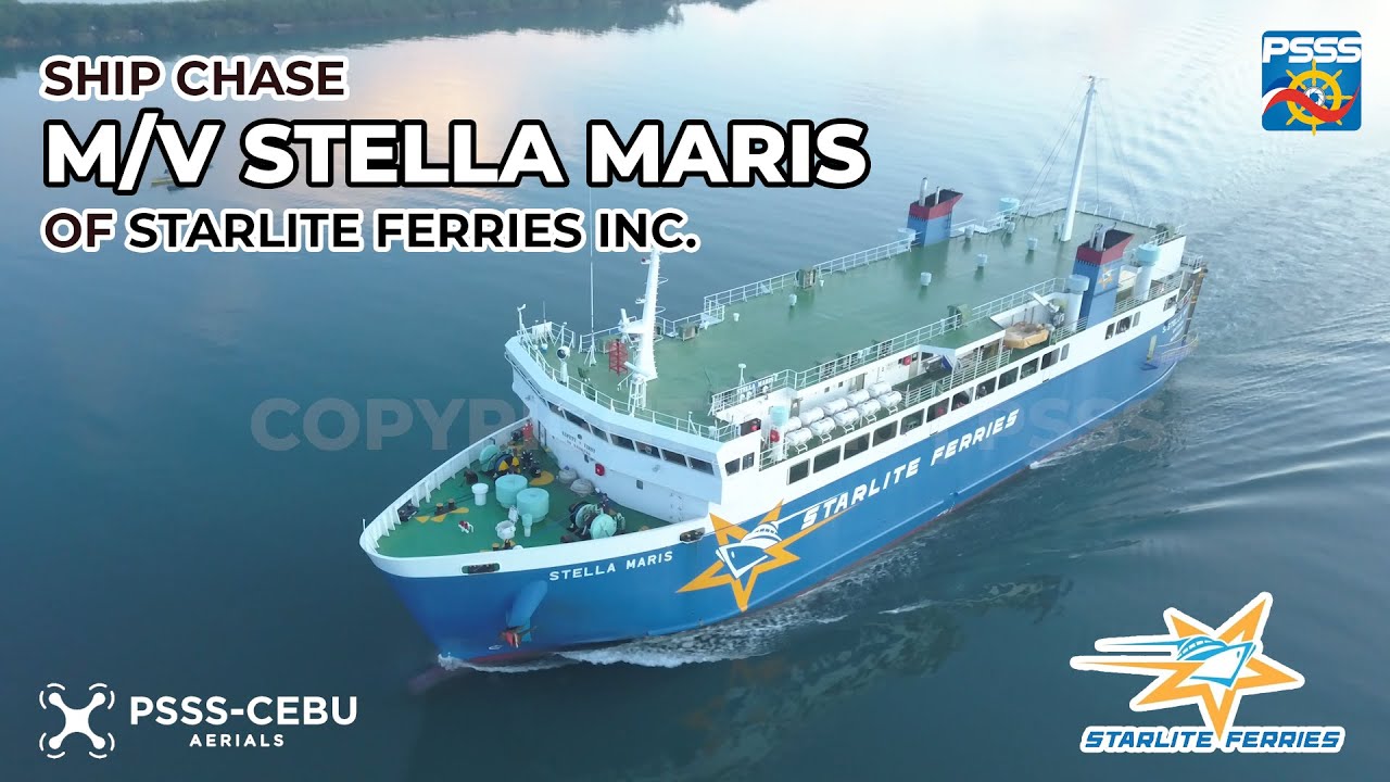 SHIP CHASE | M/V Stella Maris of Starlite Ferries Inc Aerial Video ...