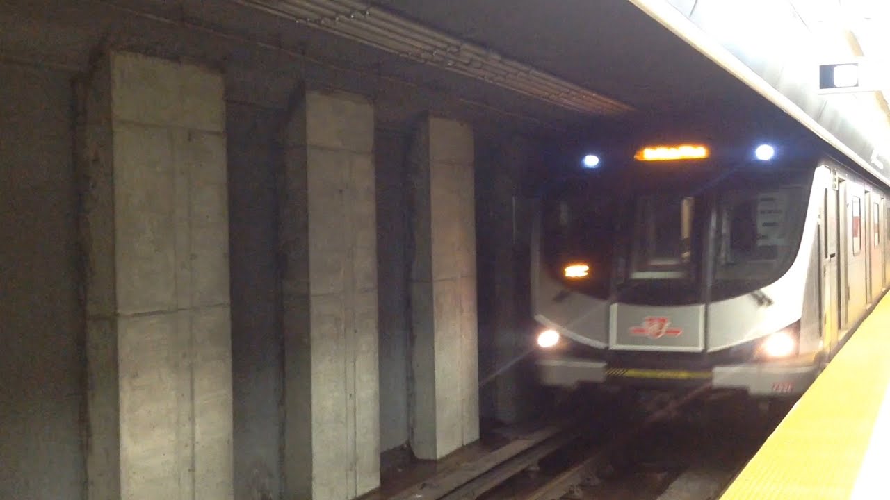 Riding the Toronto Rocket on the Yonge-University Line from Union to St ...