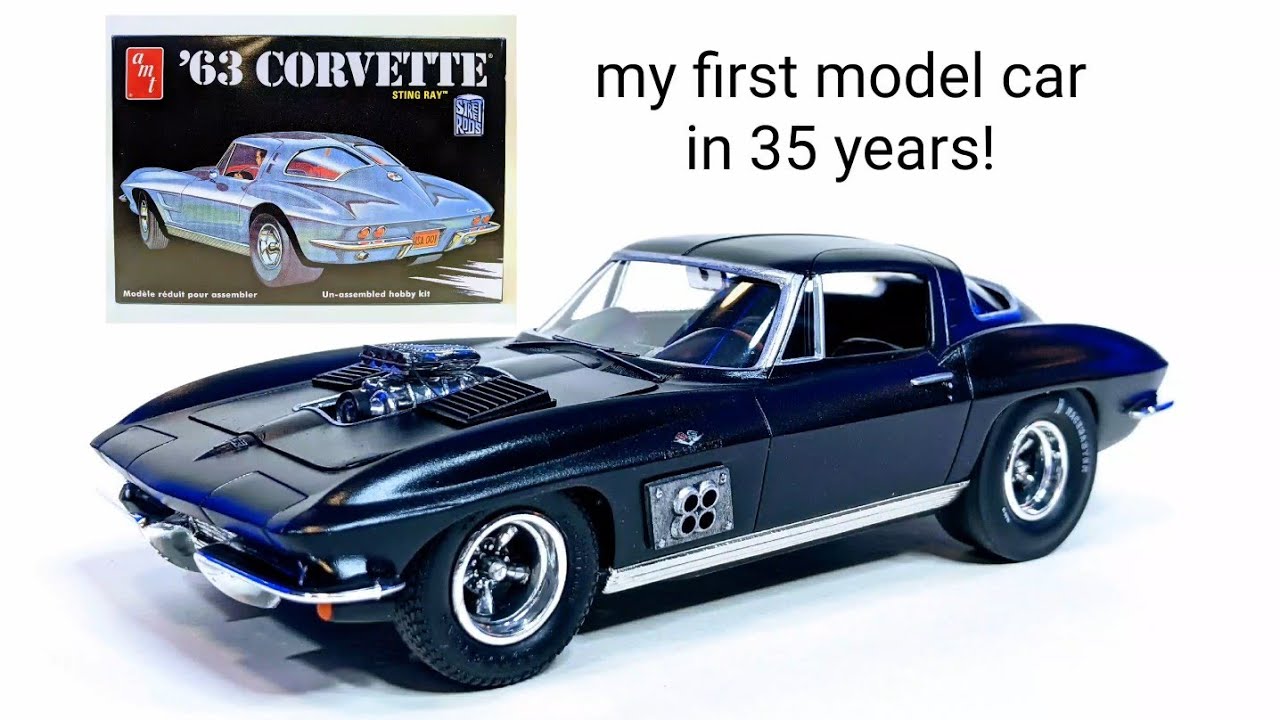 amt '63 Corvette Stingray, beginner's build result! - YouTube