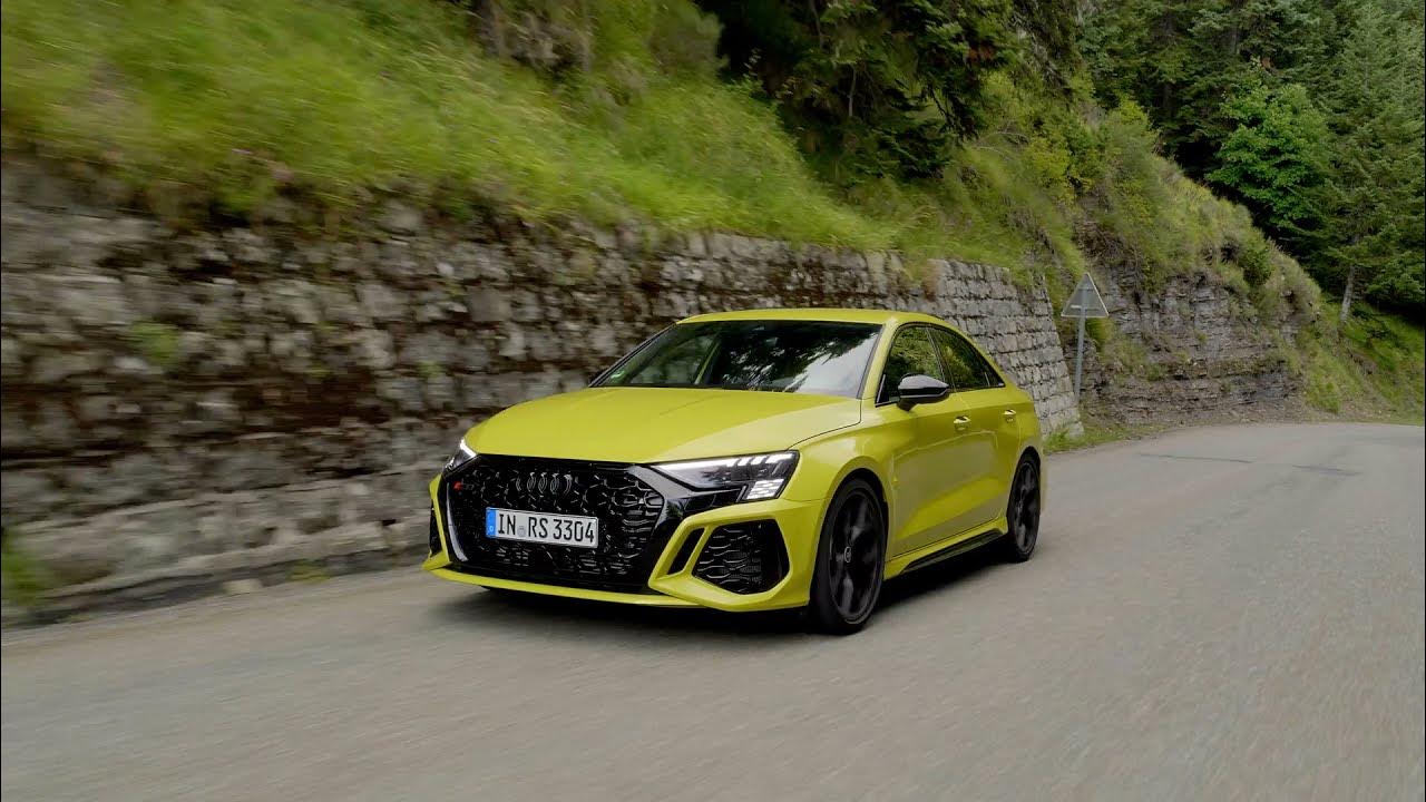 2022 Audi RS3 Sedan in Python Yellow - YouTube