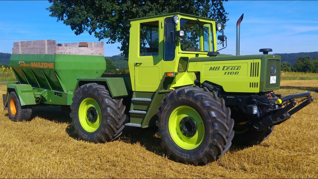 MB trac 1100 bei der Kali Ausbringung - YouTube