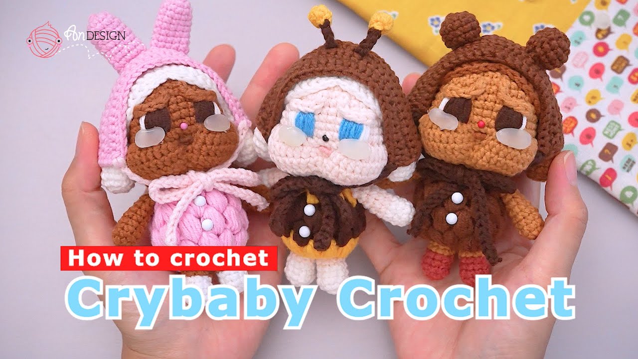 How to Crochet Crybaby –Crochet Crying Again Series - YouTube