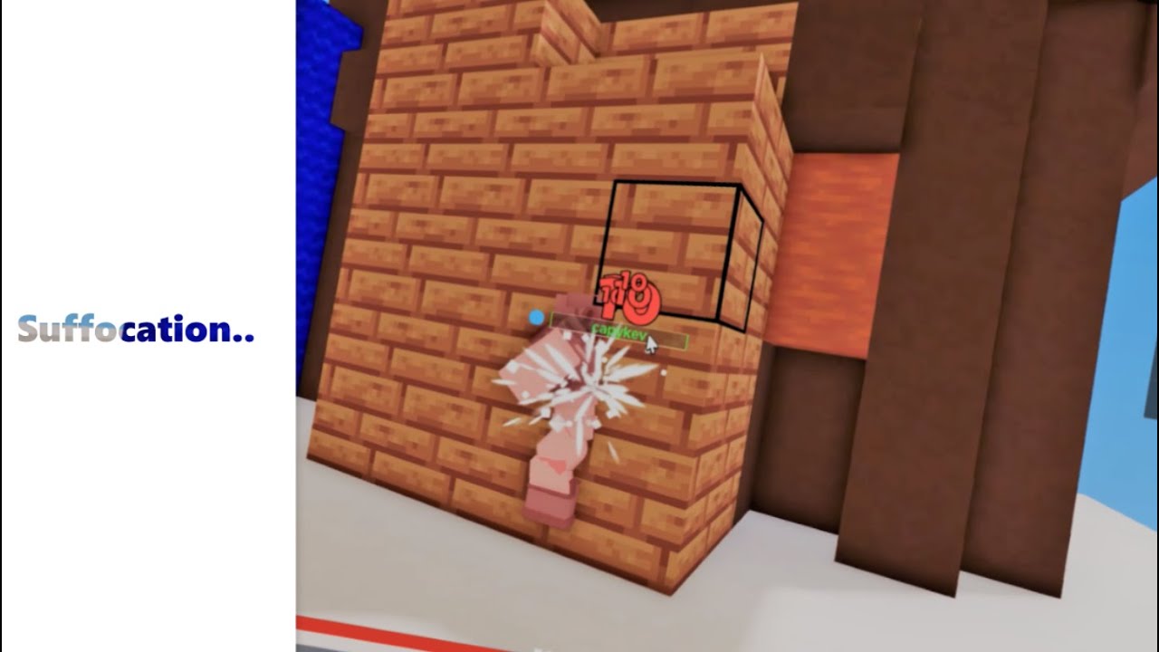 When you almost die by suffocation... || Roblox Bedwars || - YouTube