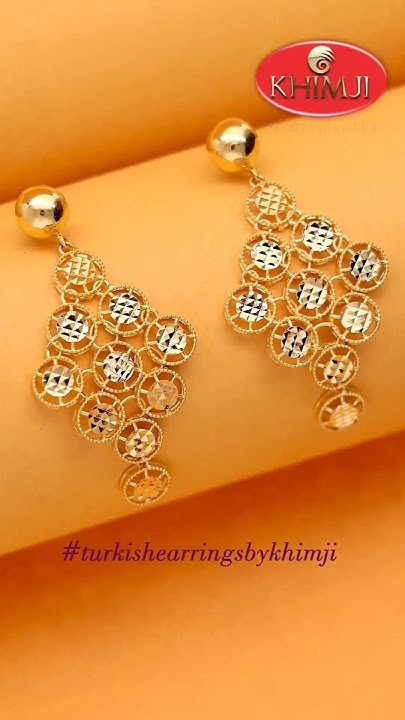 Statement Gold Earrings | Khimji Jewellers - YouTube