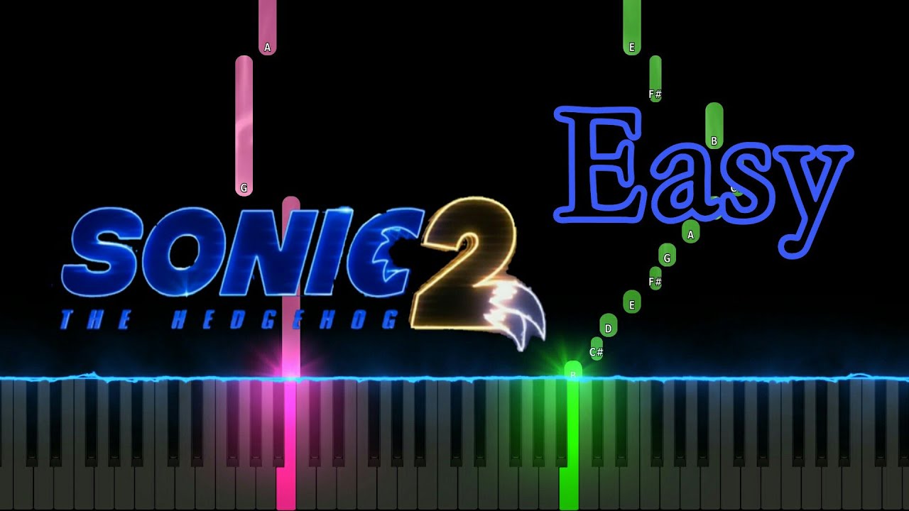 Sonic the Hedgehog 2 (2022) Emerald Hill Zone - (Easy Piano Tutorial ...