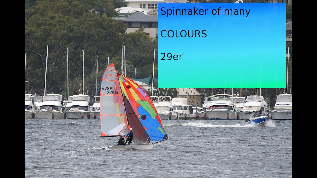 Spinnaker of many colours! - YouTube