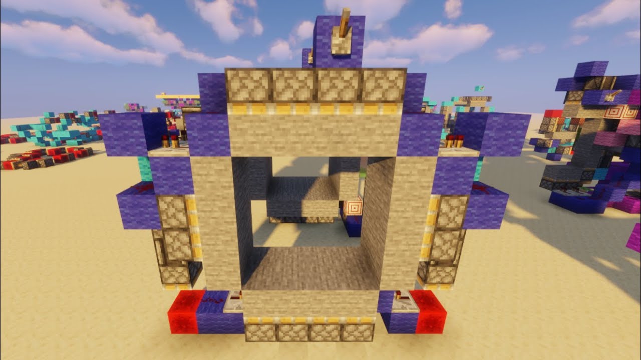 4x4 Vault Piston Door v.2 | Minecraft Redstone Uncut - YouTube