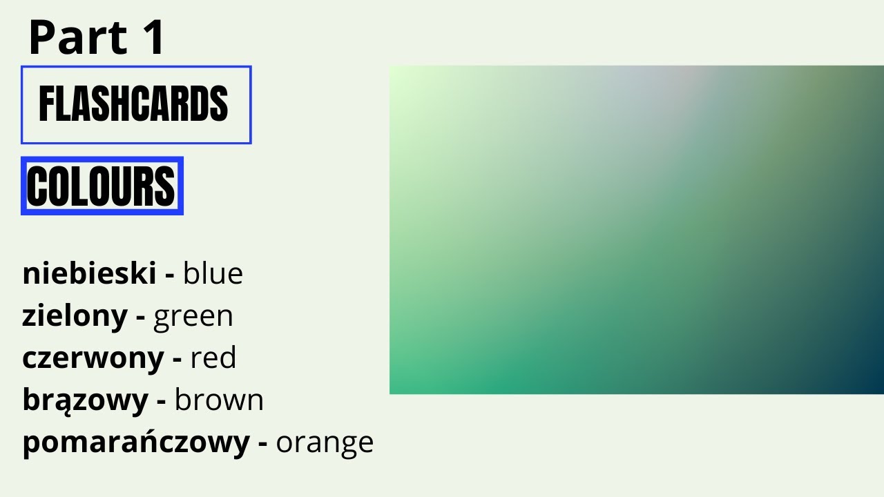 Master Polish Vocabulary With Stunning Visuals: Part 1 - Explore ...