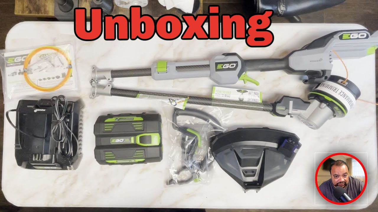 Unboxing of The EGO Power Trimmer Bundle - YouTube