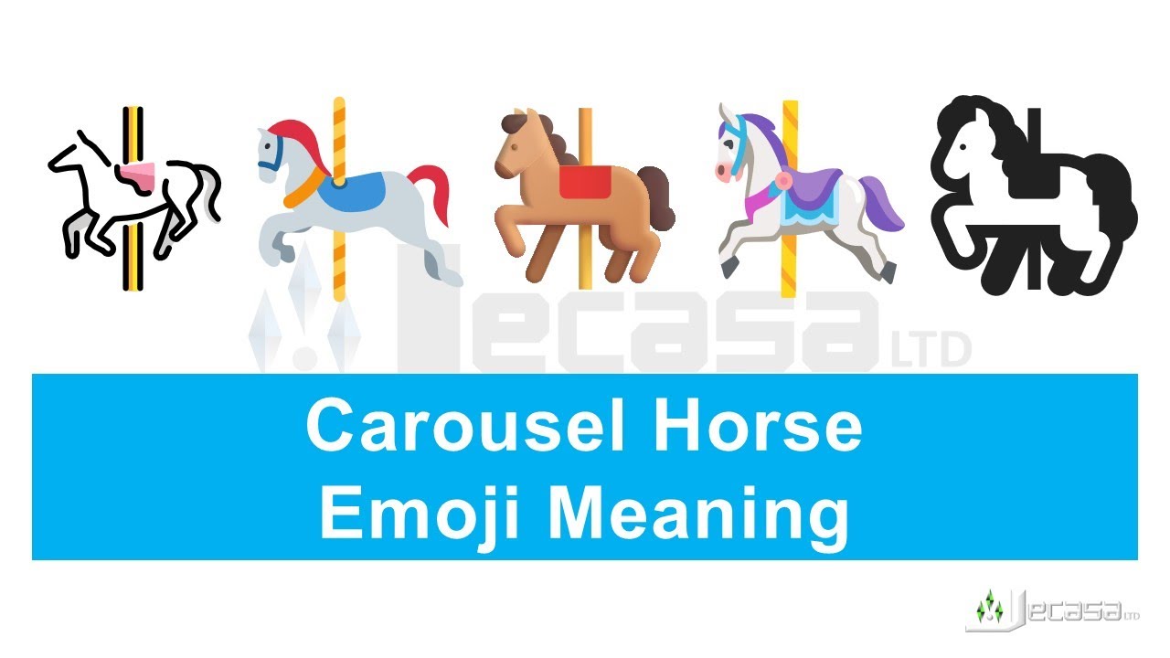 Carousel Horse Emoji 🎠 Meaning | Learning Emojis - YouTube