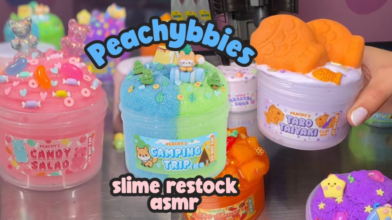 Satisfying ASMR Peachybbies Restock 🍑 - YouTube