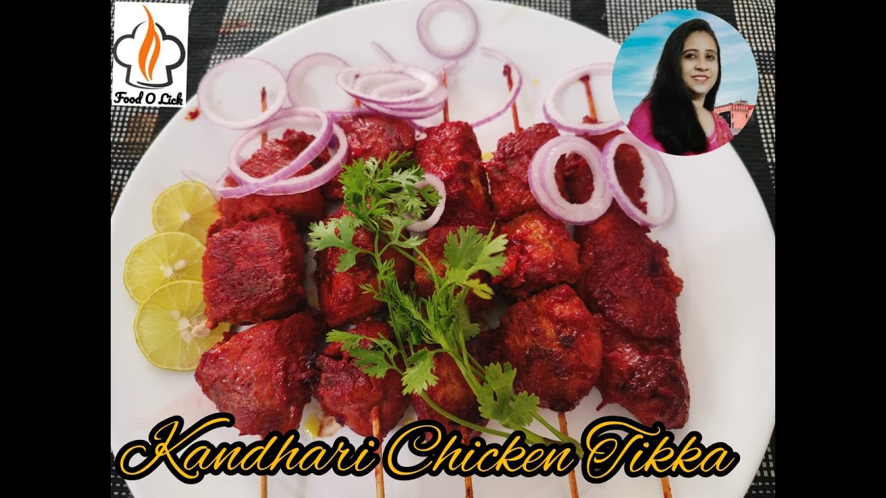 Kandhari Chicken Tikka / Chicken Tikka At Home / Starter Recipe ...