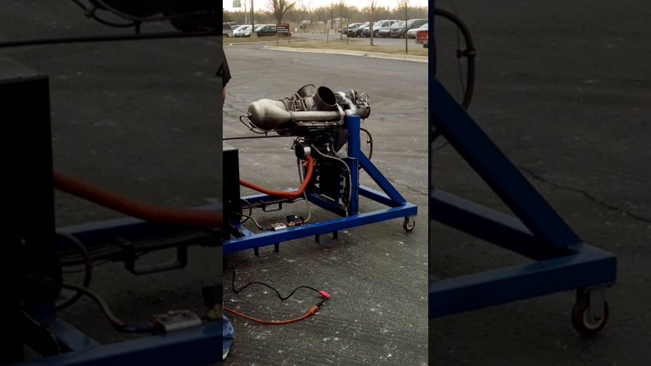 Allison 250 turbine engine run-up - YouTube