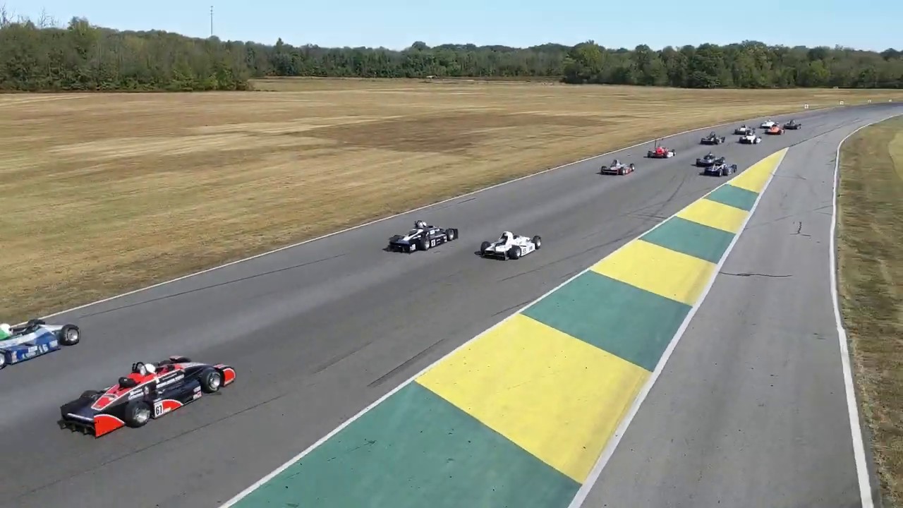 2019 SCCA Runoffs Formula 500 F500 Race Start - YouTube