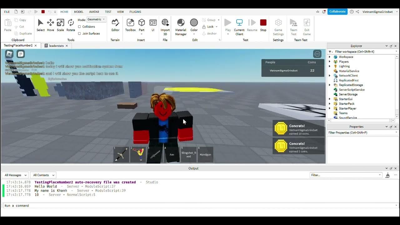 How To Script A Notification System On Roblox? | devlog #3 - YouTube