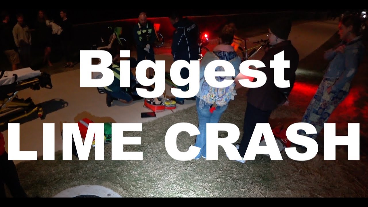 GoGoGo Biggest LIME E-Bike Crash Aftermath How to provide FIRST AID ...