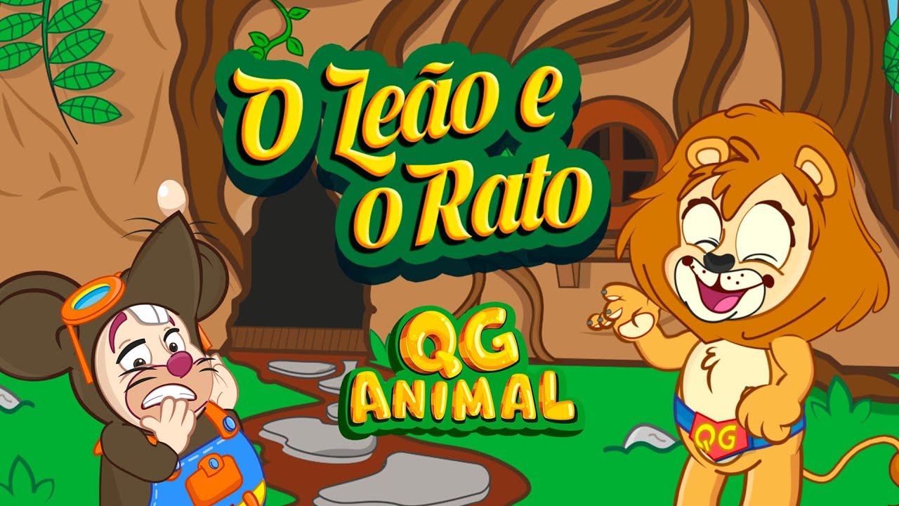 QG Animal contando a história do Leão e o Rato - YouTube