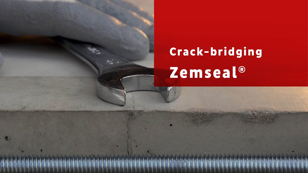 Crack-bridging with sub-structure waterproofing system Zemseal® - YouTube