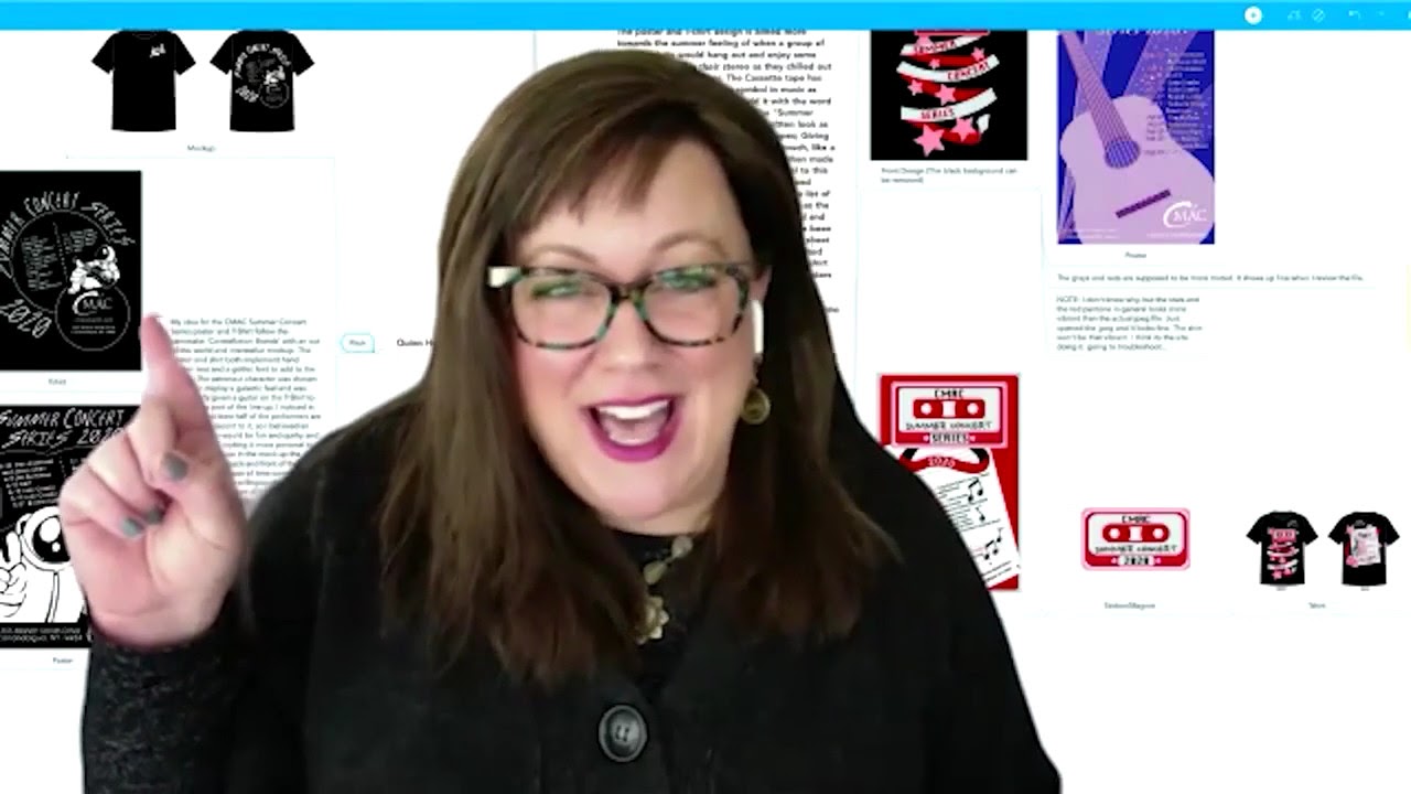 FLCC Graphic Design Prof. Liz Brownell discusses CMAC partnership - YouTube