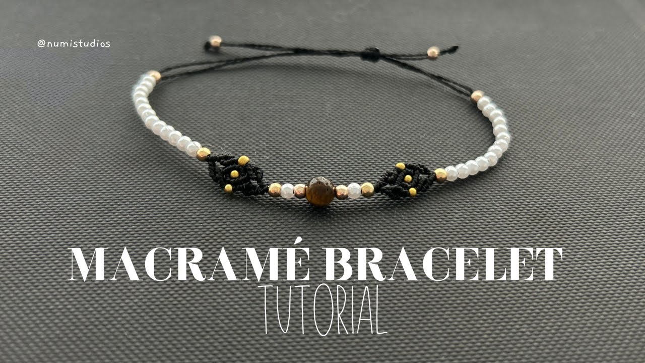 Micro Macrame Bracelet Tutorial - YouTube