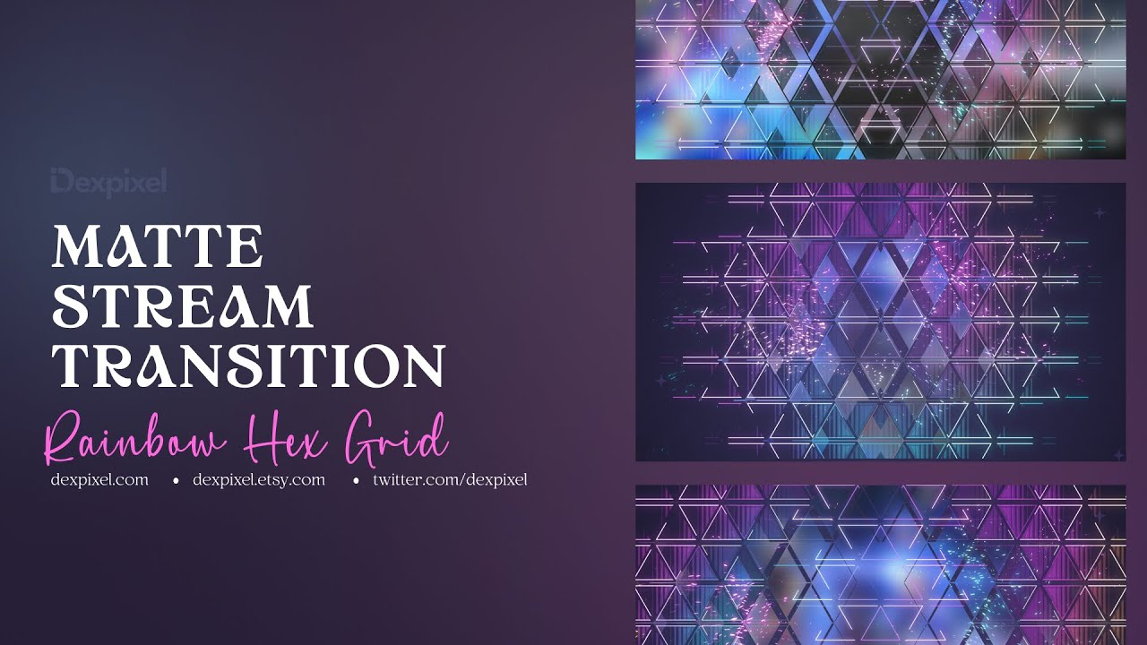 Glitch Grid Tech RainbowTechnology Stream Transition | Futuristic ...