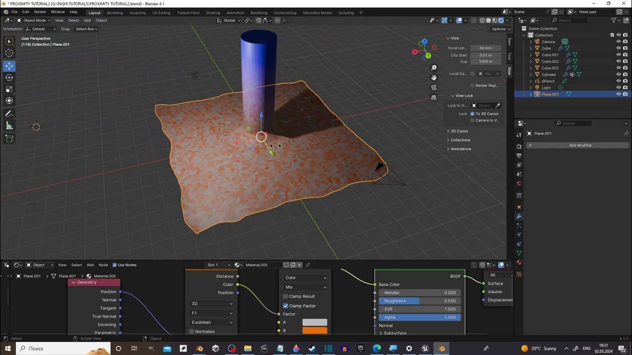 Blender 4.1 Tutorial - How to navigate looking from Camera and center view to cursor or object ...