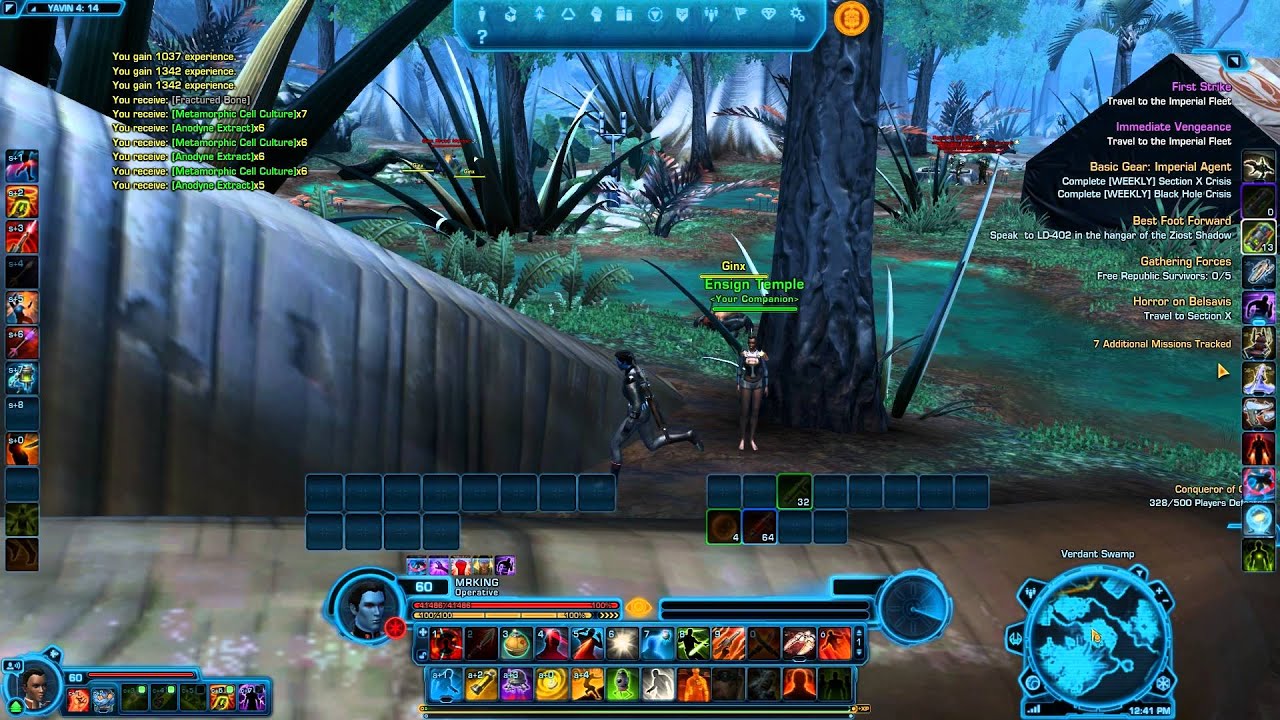 SWTOR - Grinding Biochem Mats 600k under 30 minutes - YouTube