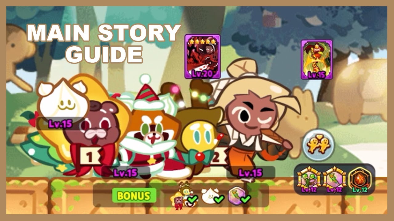 MAIN STORY MODE Finding The Tree Stages 1-5 Guide 🌾 Cookie Run ...
