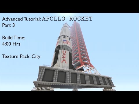 Minecraft Advanced Tutorial: Apollo Rocket Part 3 - YouTube