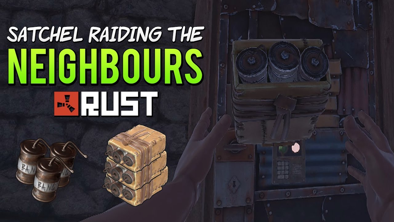 SATCHEL RAIDING THE NEIGHBOURS! - Rust SOLO Survival! #39 Rust Let's ...