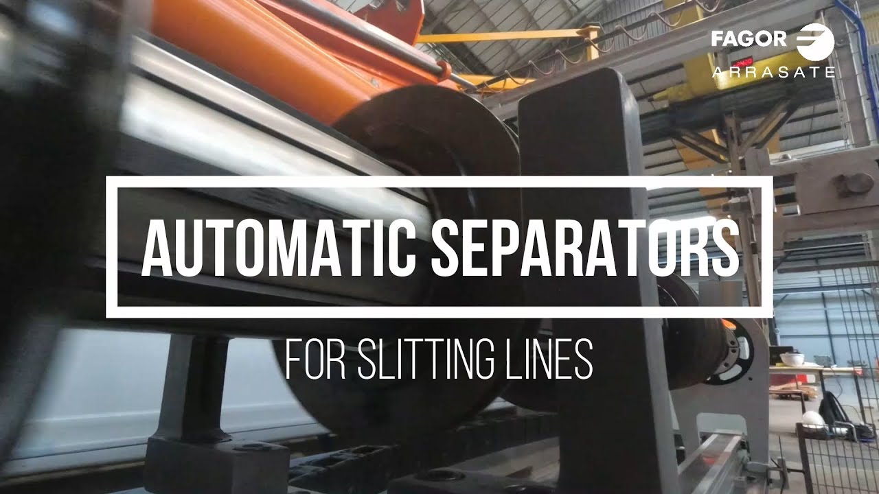 Automatic positioning system for separators axes of slitting lines ...