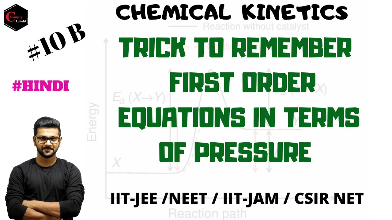 CHEMICAL KINETICS || TRICK TO REMEMBER 1st ORDER EQUATION IN TERMS OF ...