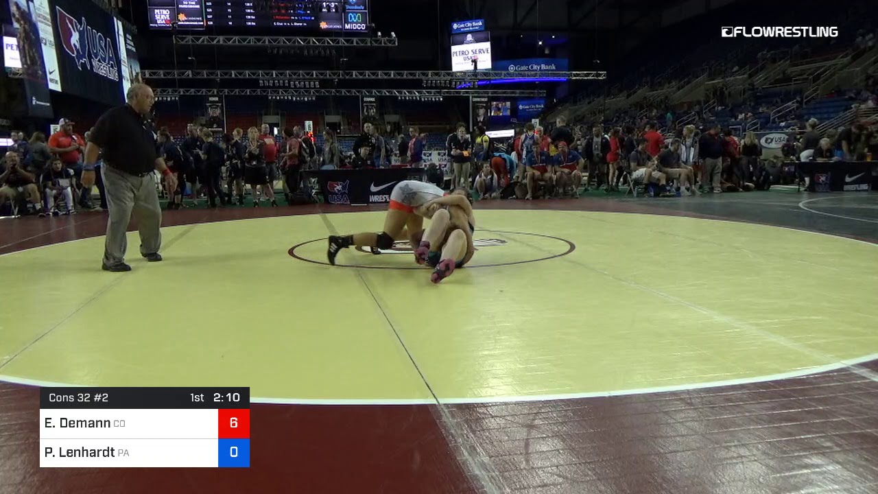 144 Lbs Cons 32 2 Emilee Demann Colorado Vs Paige Lenhardt Pennsylvania ...