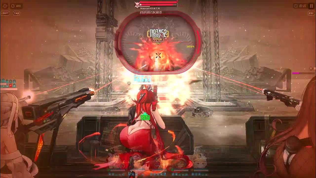 [Goddess of Victory: Nikke] Union Raid Lv.10 [Material H] with Normal Bunny Sisters Comp - YouTube