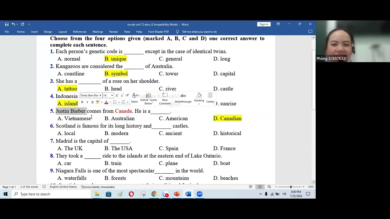 Class 8A1 Lesson 10 - YouTube