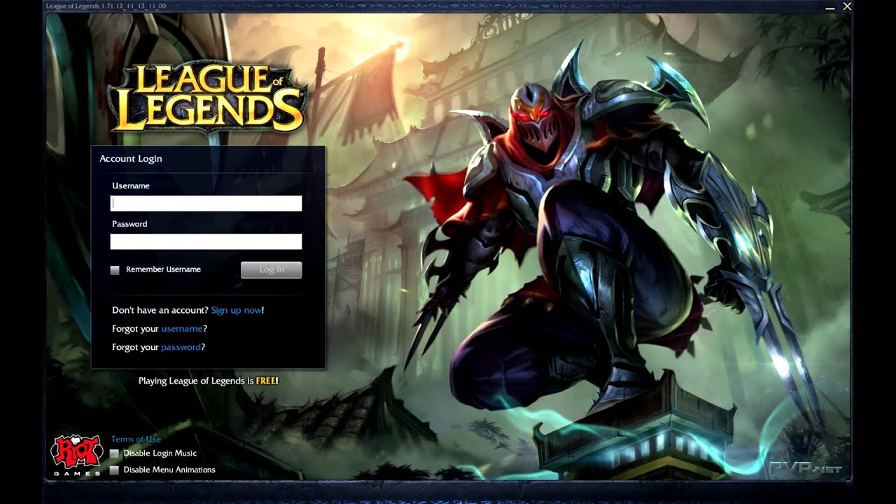 LoL Login Screen - Zed - YouTube
