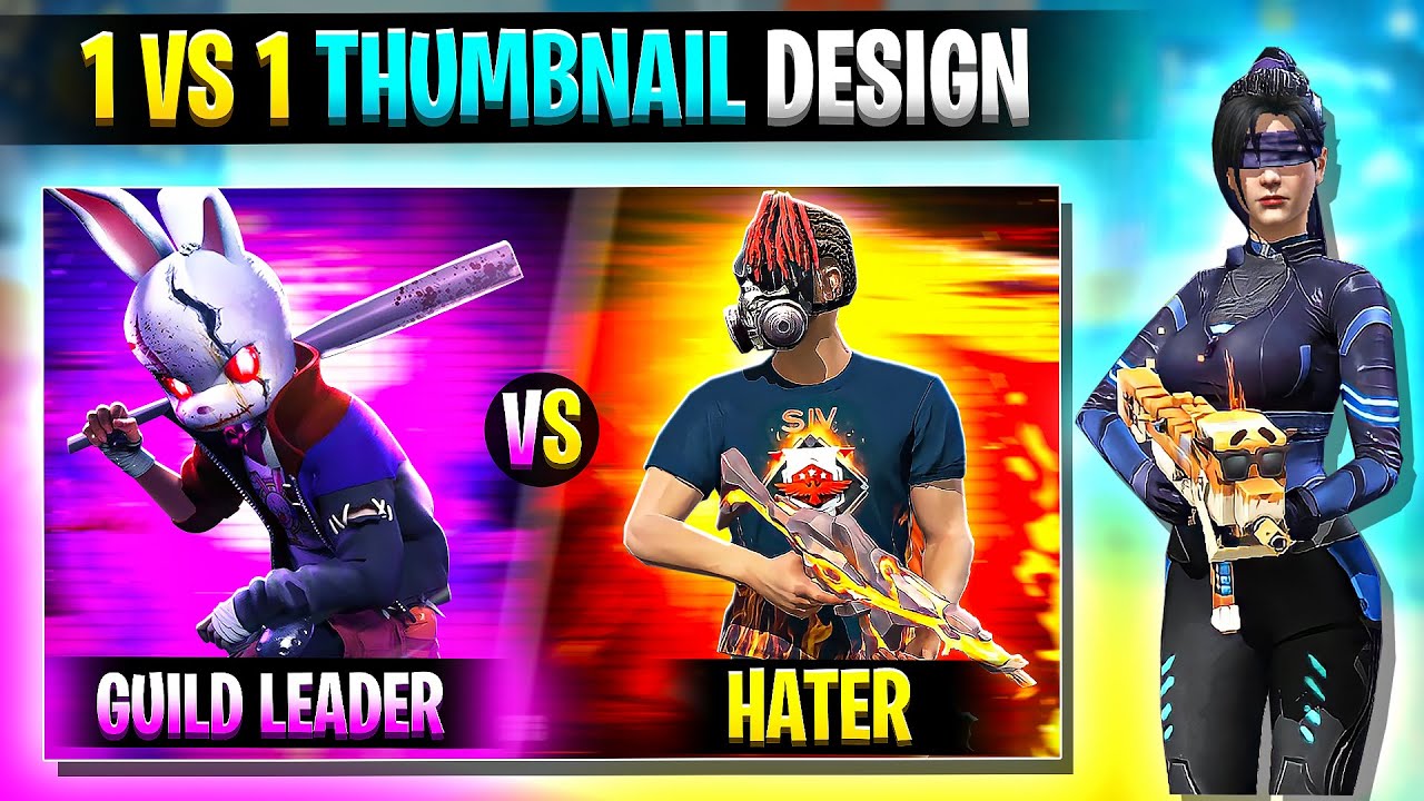 How to make free fire professional thumbnail in photoshop | free fire ...