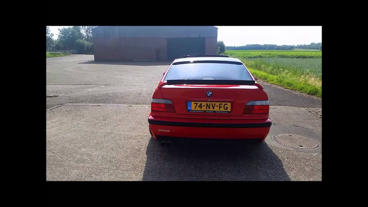 BMW M3 E36 Hellrot on OZ hartge - YouTube