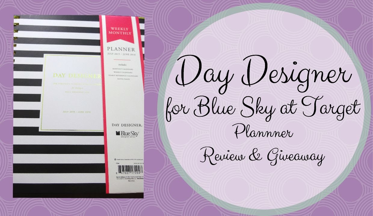 Day Designer by Blue Sky for Target Review + Giveaway - YouTube