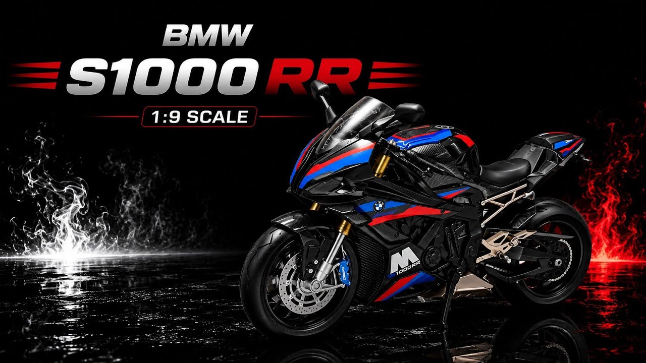BMW S1000RR | 1:9 Scale | Diecast Model with Lights, Sound & Moveable ...