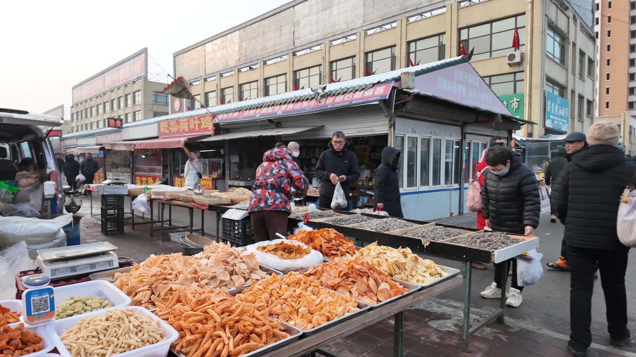 China Shenyang ZaoHua Market｜Street Food & Real Local Life｜City Walk 🇨🇳 ...