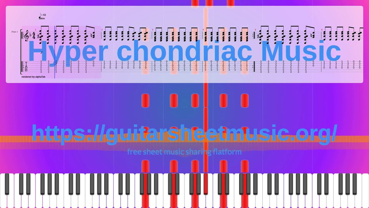 Hyper Chondriac Music Sheet Music Free, Synthesia Piano - YouTube