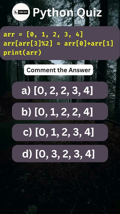 Daily Quiz Python Knowledge Twebi Tech Dailyquiz Dailyquizanswers Pythonquiz