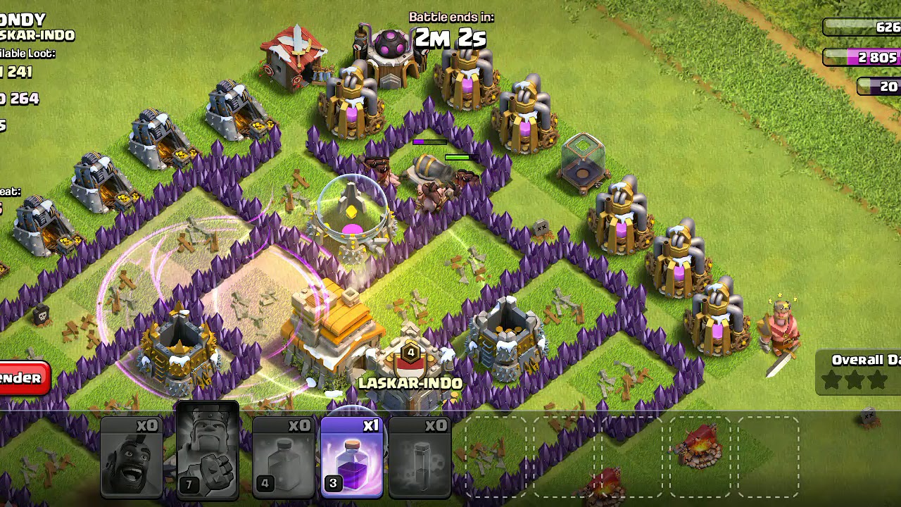 COC..Attacking with hog riders.. - YouTube