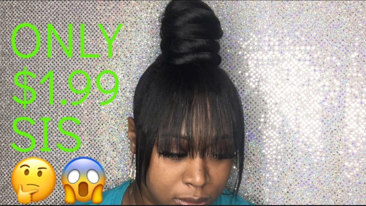 How To | Topknot With Faux Bangs On Natural Hair Inspired By Filthy ...