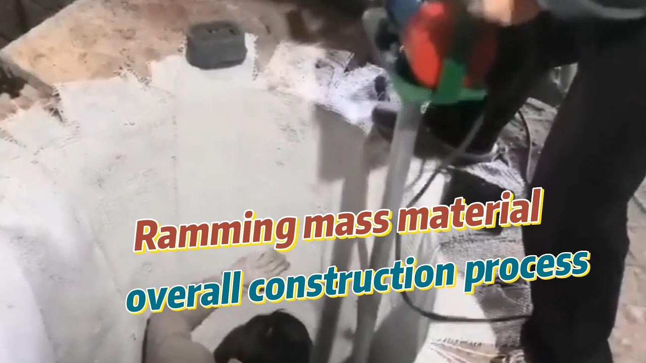 Ramming mass overall construction process#refractory #steelmaking # ...