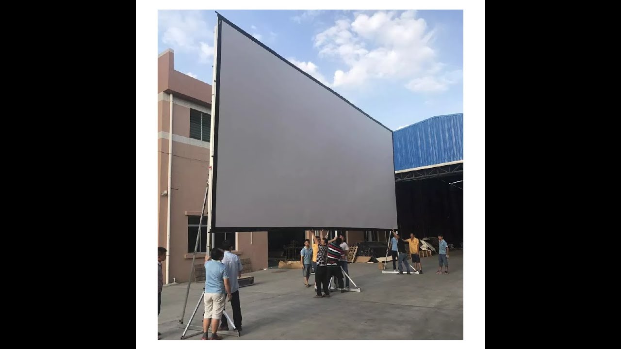 Outdoor folding foldable projector quick folding fast fold projection ...